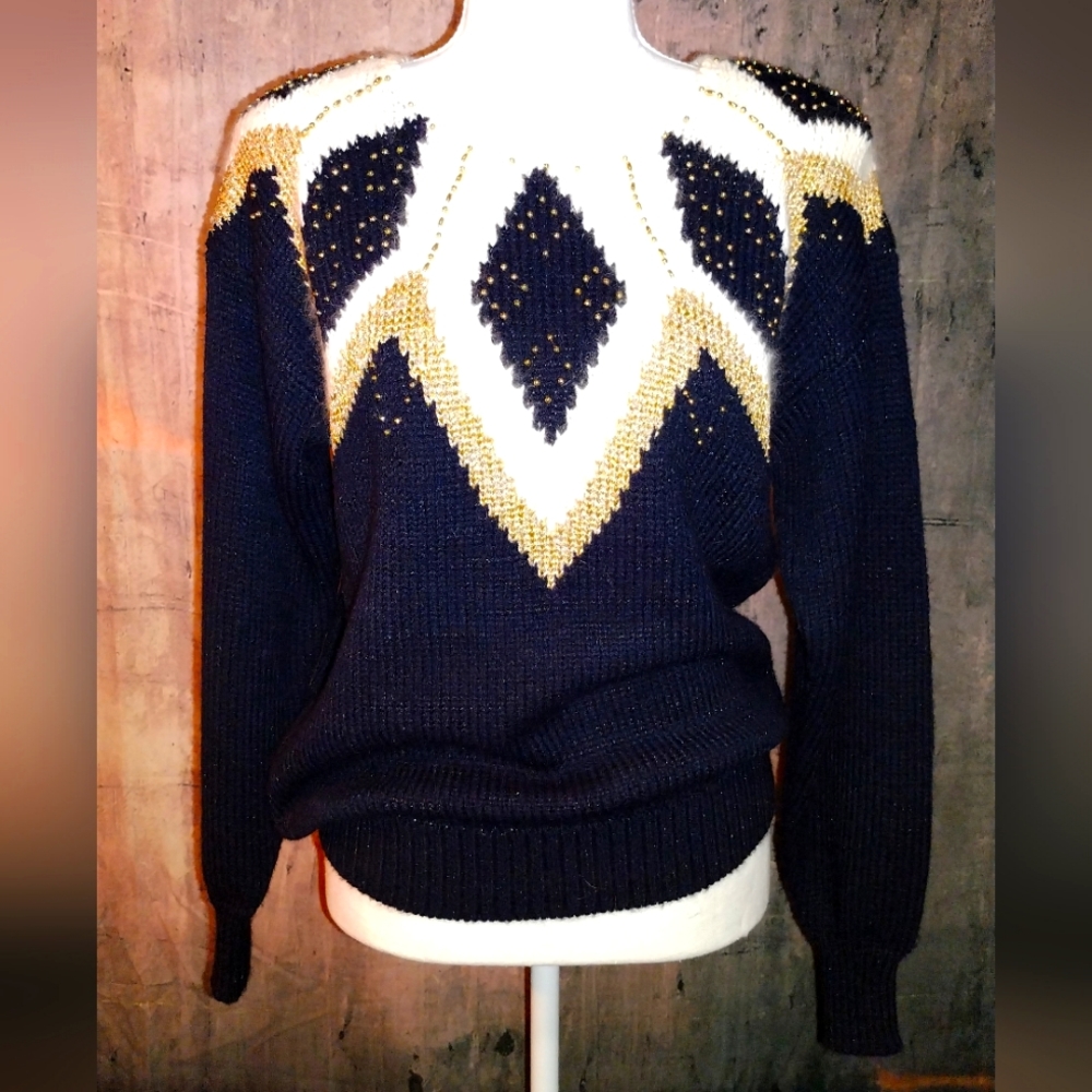 Beautiful 80s Sweater - Gem